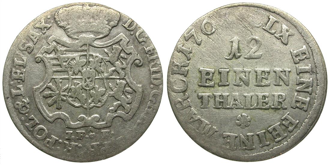 Marc Breitsprecher - Lot Info: German States. Saxony-Albertine AR 1/12 ...